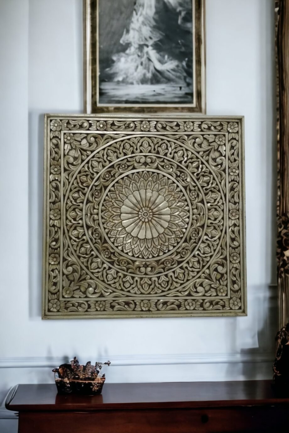 Wooden Hand Carved Wall Panel - handmadezz.com